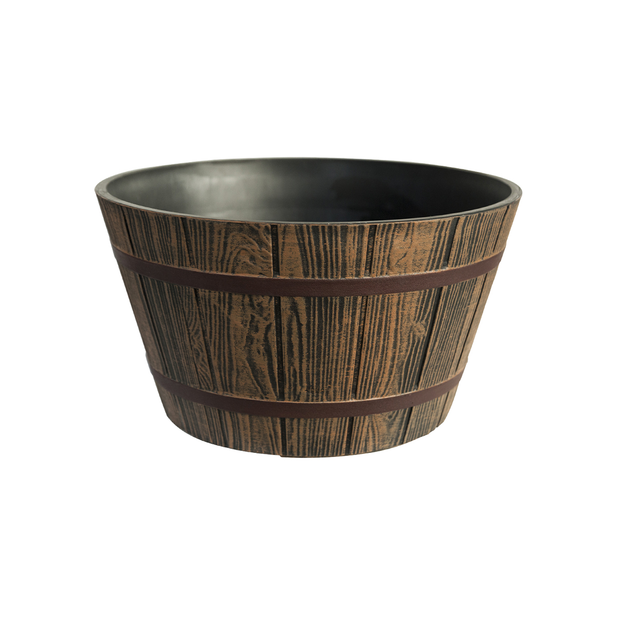 Round Wood Effect Barrel Plant Pot Planters from China manufacturer ...
